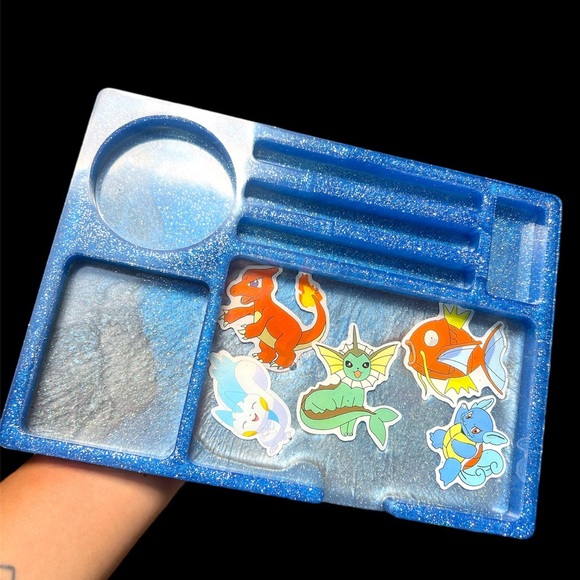 Other | Pokemon Rolling Tray Multipurpose Tray Epoxy Resin Handmade ...
